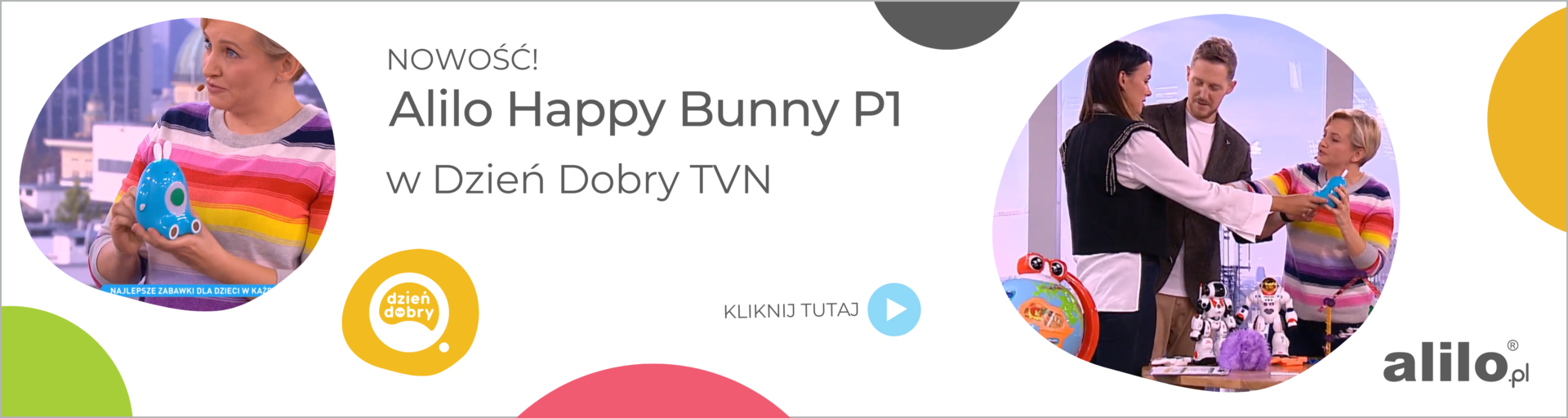Zestaw: Alilo Happy Bunny P1 + torba Funny Bunny Bag MAŁA - Alilo ...